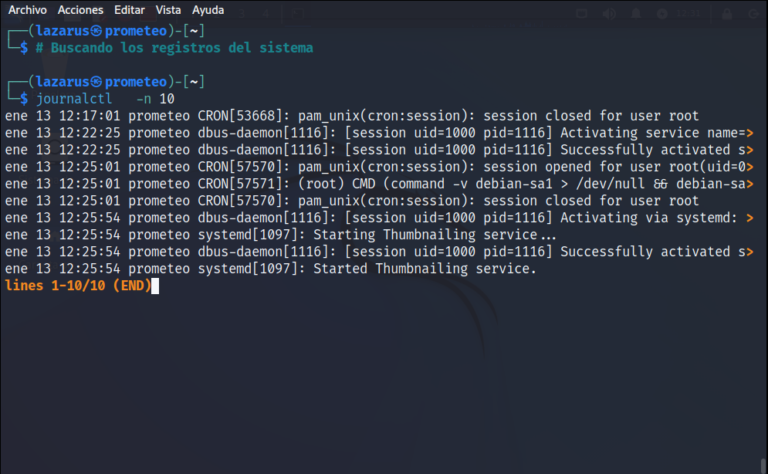 Buscando los Registros del Sistema en Linux utilizando otra Perspectiva. - Lazarus