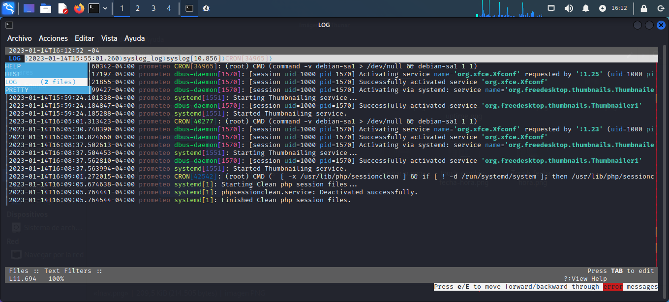 lnav una herramienta de línea de comandos para la visualización y ...